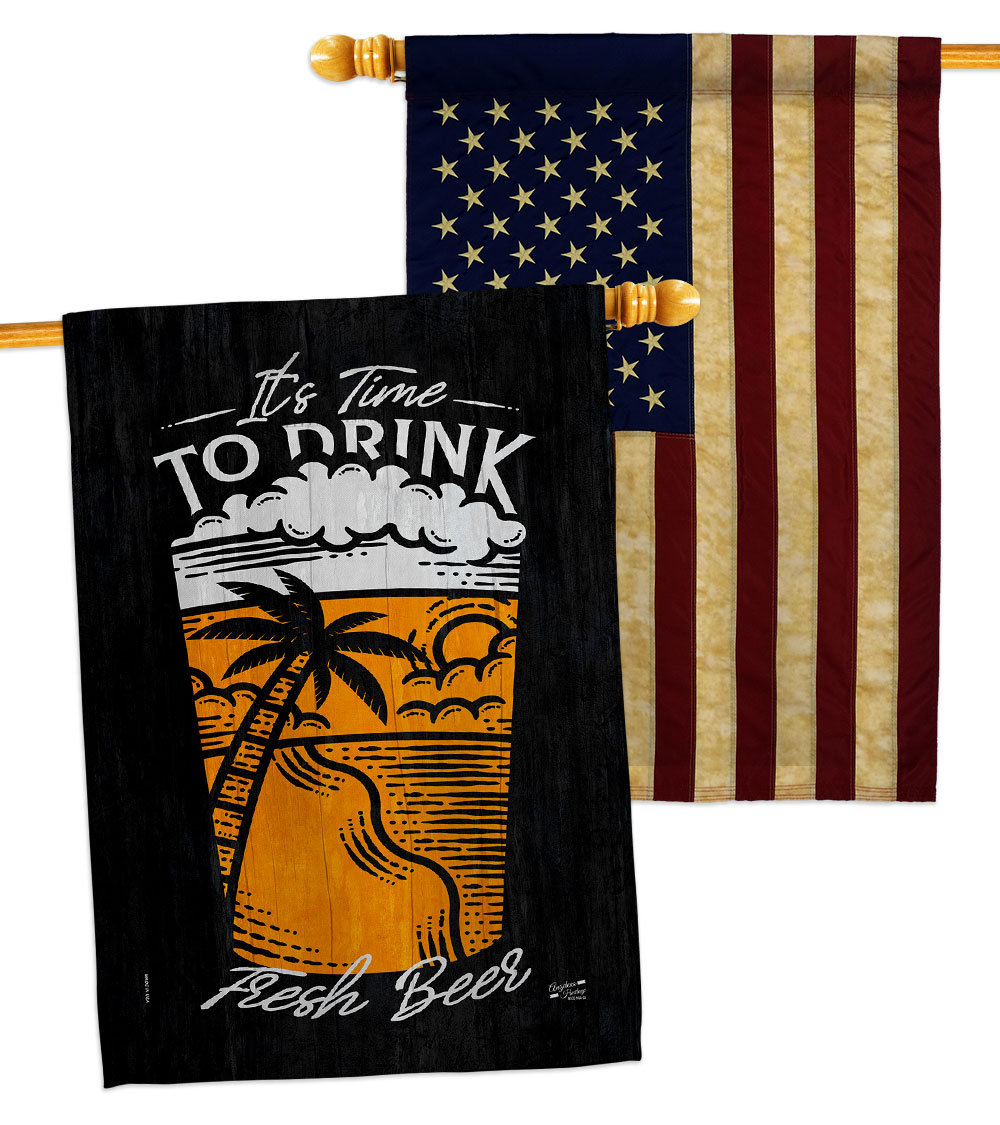 Angeleno Heritage Double Sided 40'' H x 28'' W Polyester House Flag ...