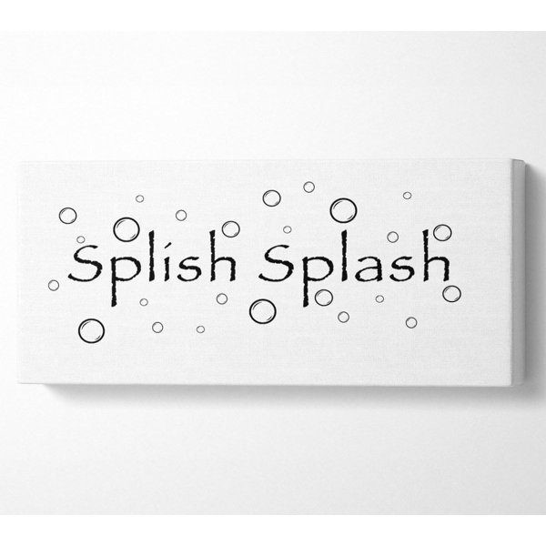 Happy Larry Bathroom Quote Splish Splash Bathroom White - Wrapped ...