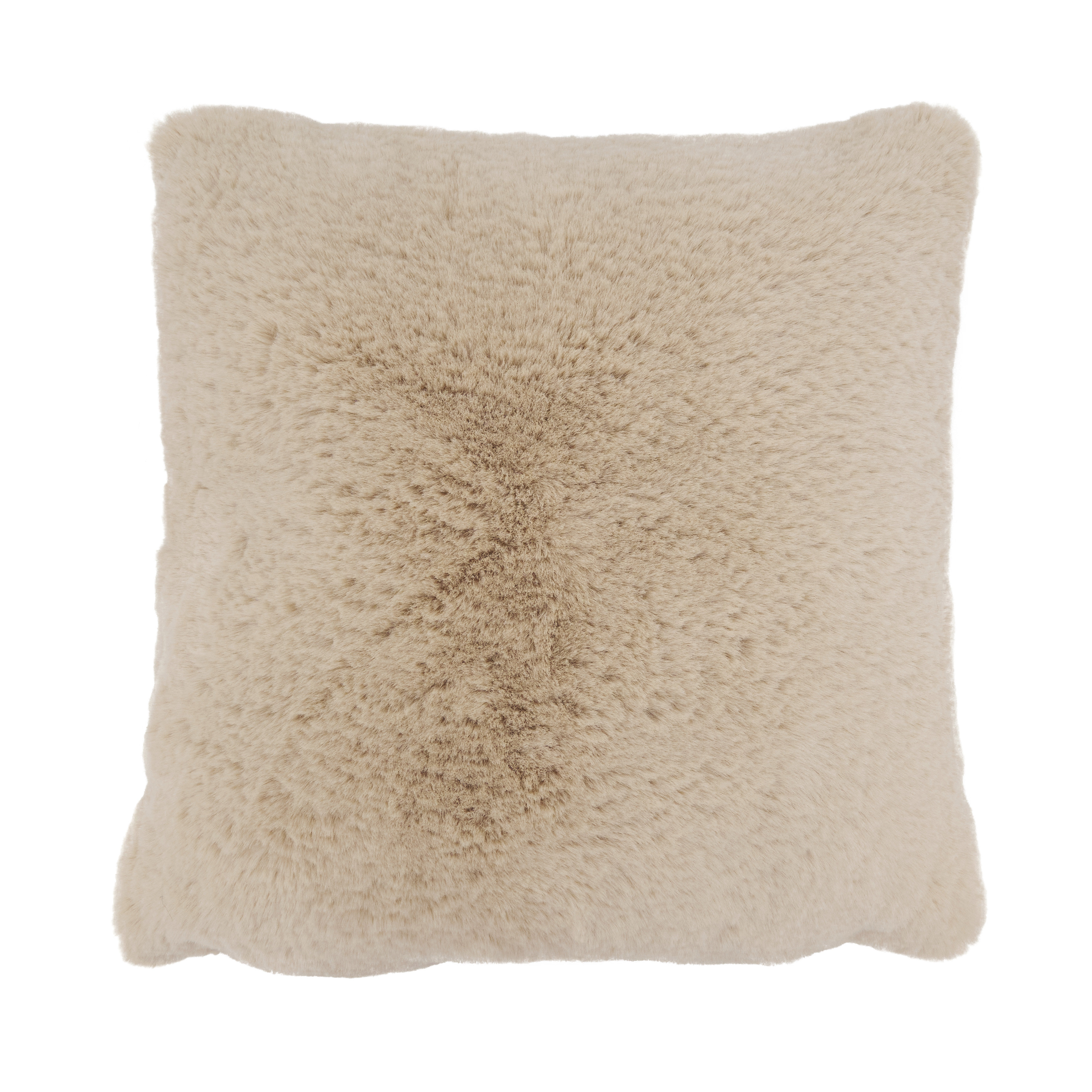 Saro Luxe Comfort Faux Rabbit Fur Poly Filled Throw Pillow | Wayfair