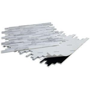 Speed tiles 11.34'' W x 11.65'' L Natural Stone Peel and Stick Mosaic ...