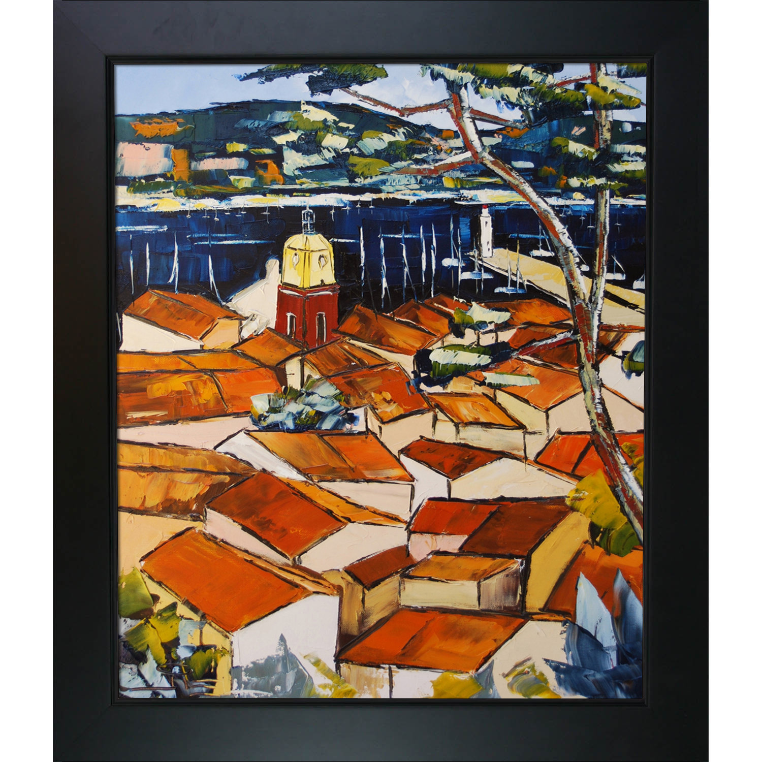 Vault W Artwork Saint Tropez Roofs by Atelier De Jiel - Picture Frame ...