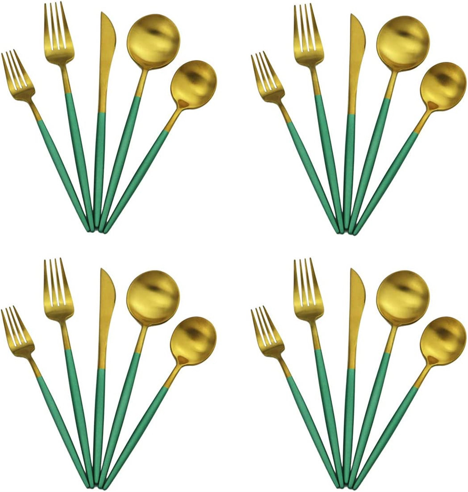 Everly Quinn Natiya Stainless Steel Flatware Set - Service for 4 | Wayfair