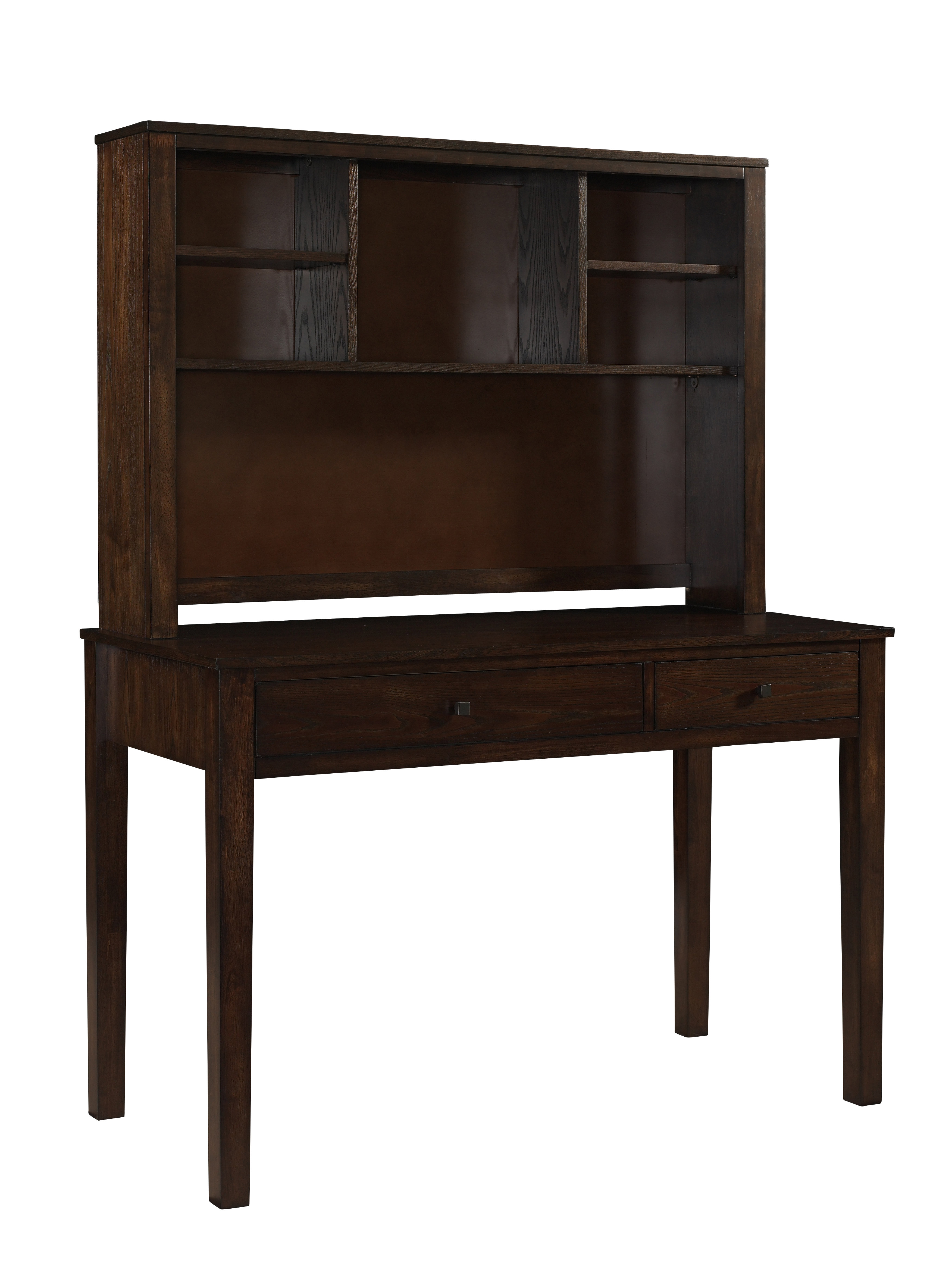 Powell Furniture Landon Desk in Antique Walnut | Wayfair