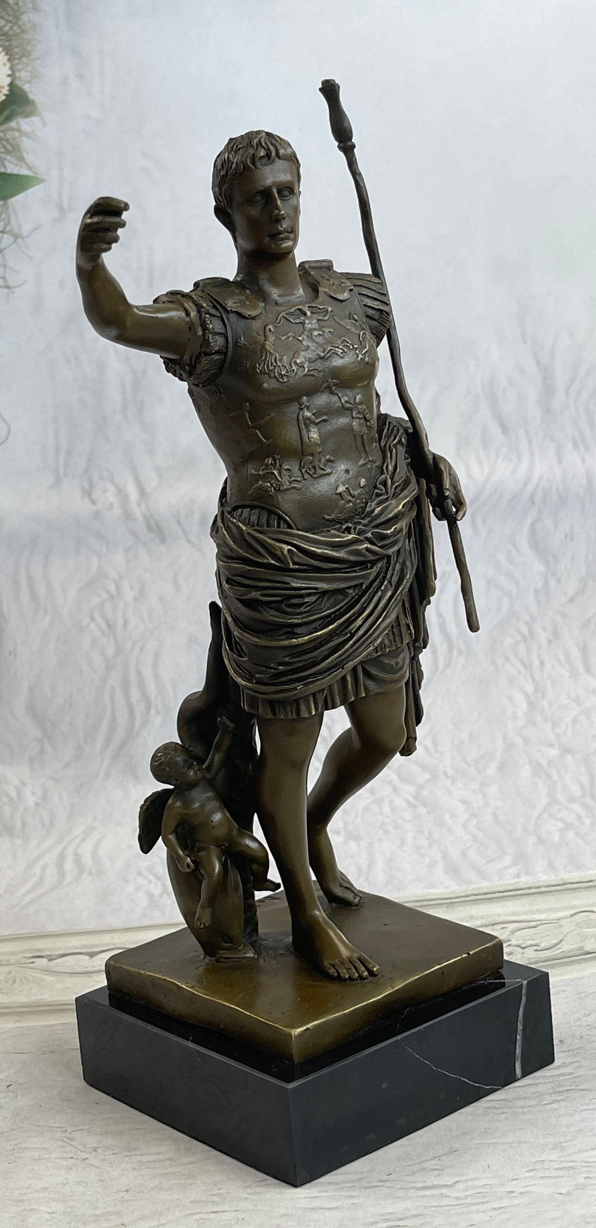 Canora Grey Augustus Of Prima Porta - Bronze Sculpture Roman Statue ...