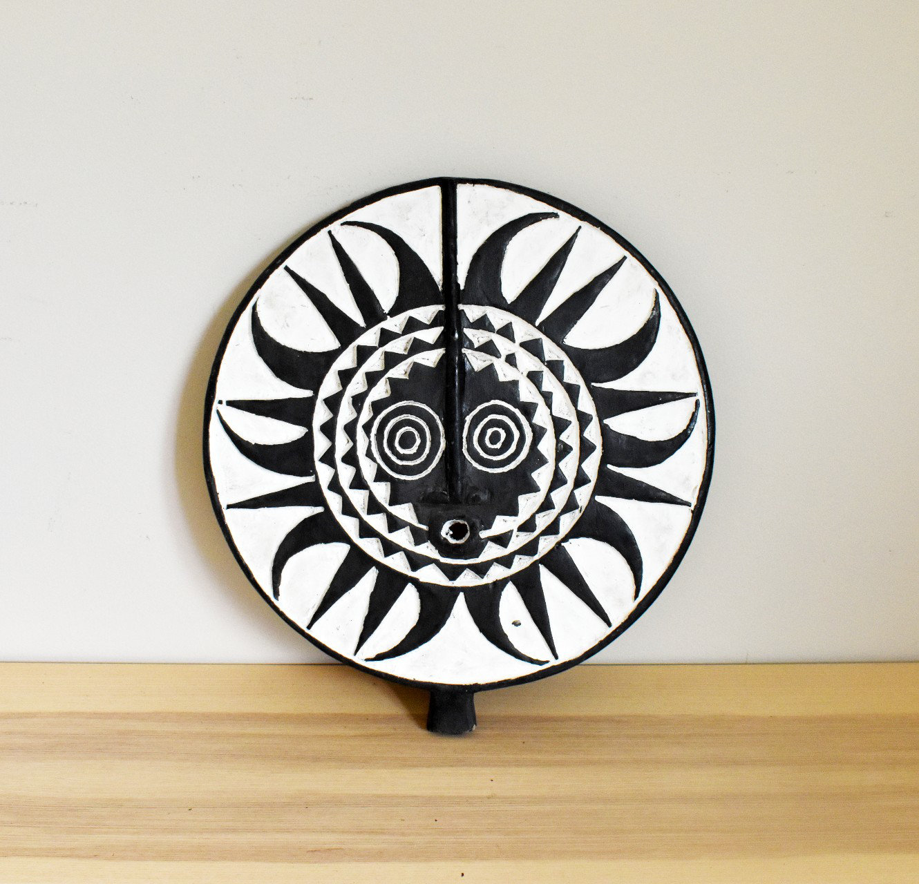 Bungalow Rose Dano African Handmade Wood Mask Wall Decor | Wayfair