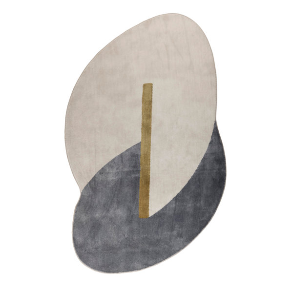 Zuiver Phila Polyester Blue/Brown/Ivory Rug | Wayfair