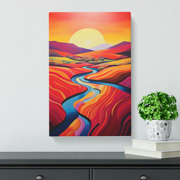 Alpen Home Stream Colour Field - No Frame Print | Wayfair.co.uk
