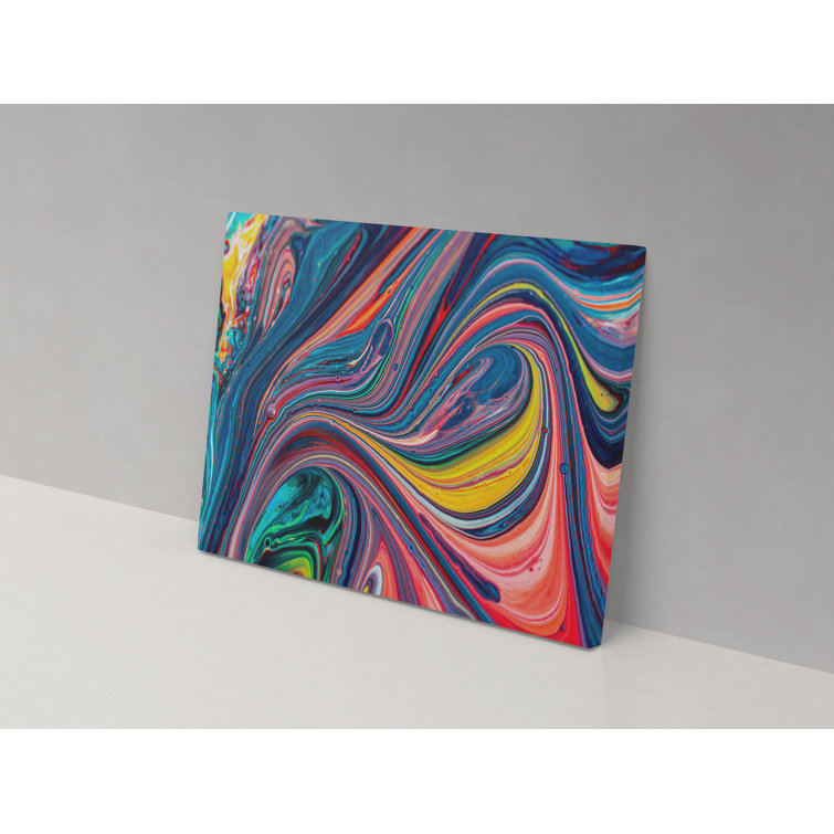 Metro Lane Swirls Of Colour - Wrapped Canvas Painting | Wayfair.co.uk