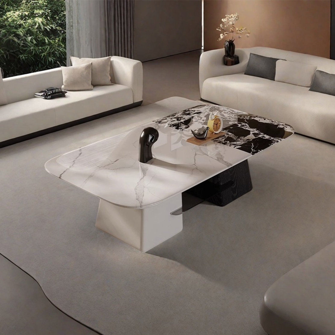 Wu's StylishVault Creative microcrystalline stone coffee table | Wayfair