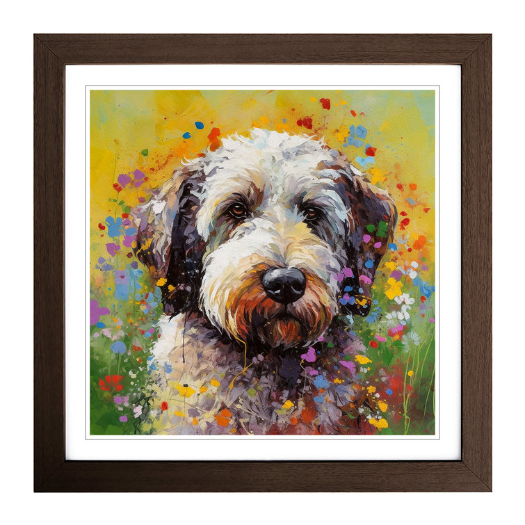 Marlow Home Co. Labradoodle Color Field Painting No.2 - Single Picture ...