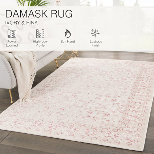Kelly Clarkson Home Ashley Pink/Cream Rug & Reviews | Wayfair