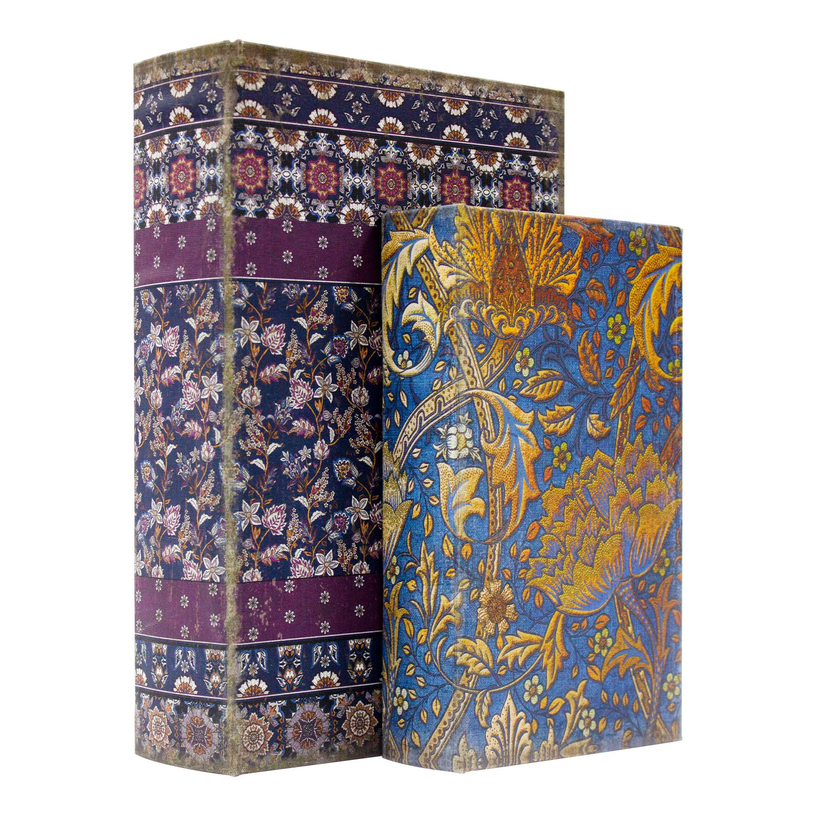 Bungalow Rose Bohemian Decorative Book Boxes(Set of 2) | Wayfair