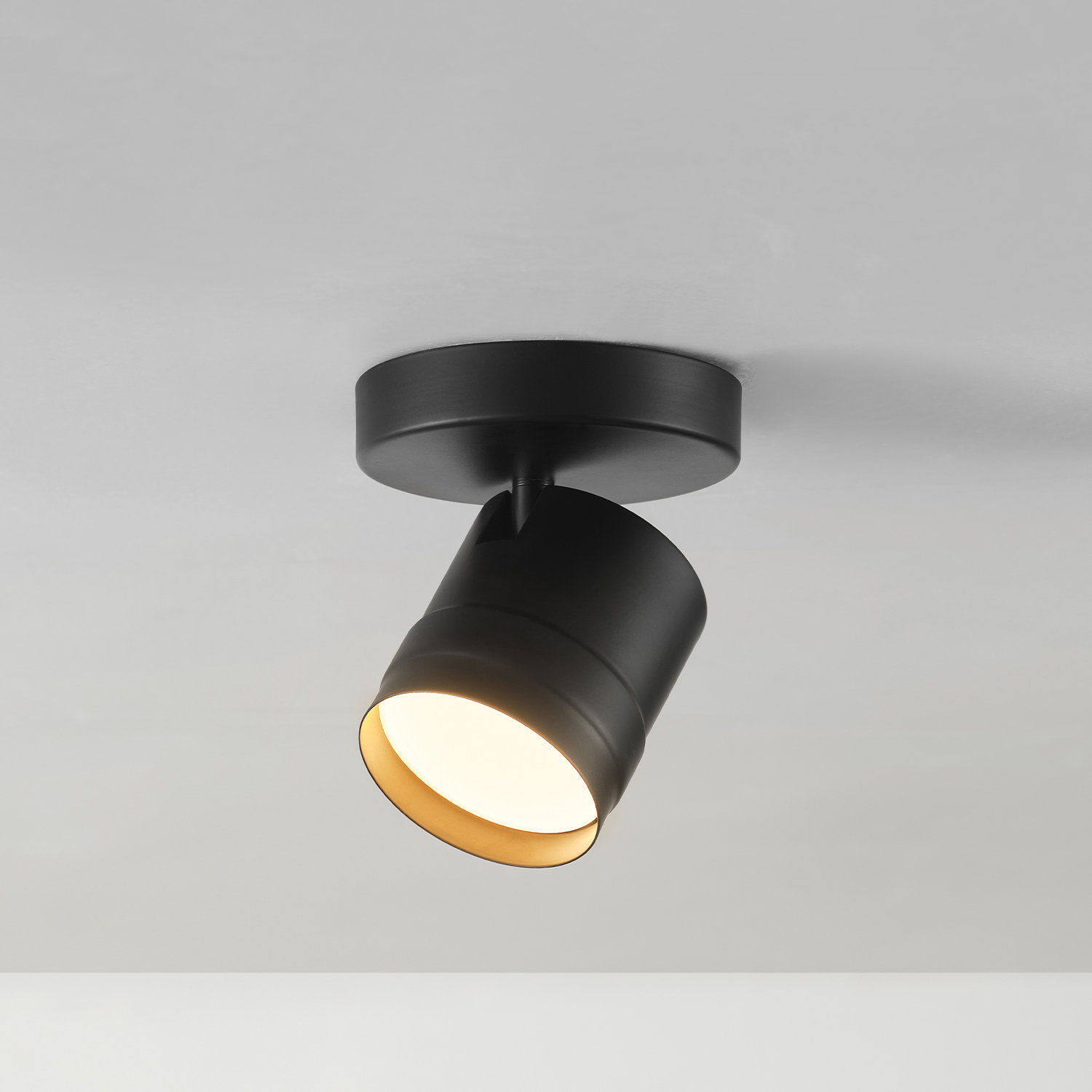 Globe Electric Company 4.5" 1-Light Matte Black Dimmable LED Integrated ...