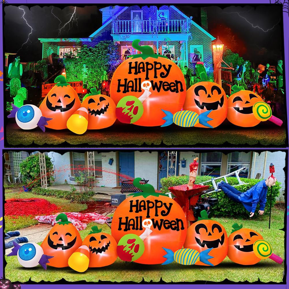 The Holiday Aisle® 8FT Halloween Inflatable Decorations Outdoor ...