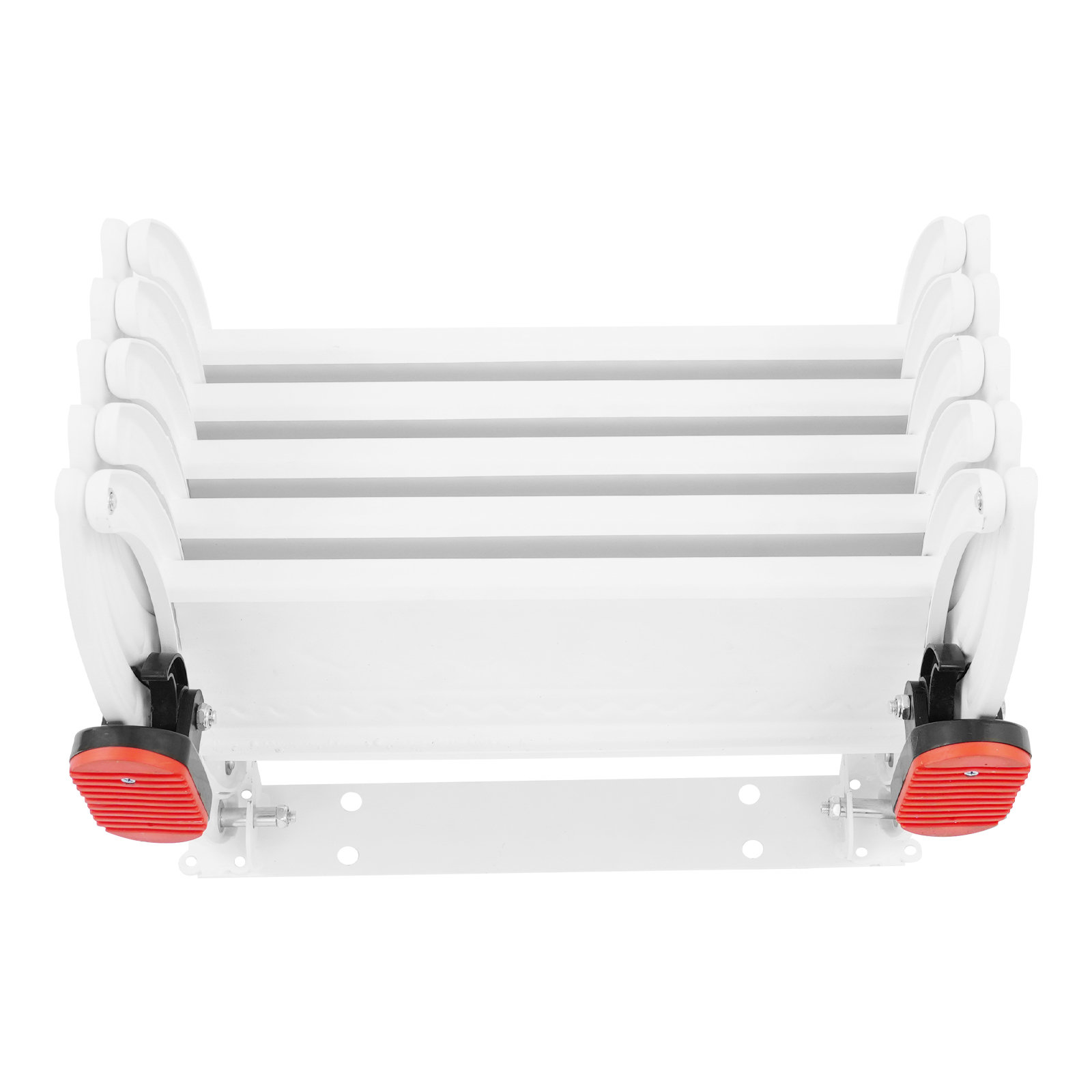 Latitude Run® 5 Steps Wall Mounted Retractable Folding Ladder | Wayfair