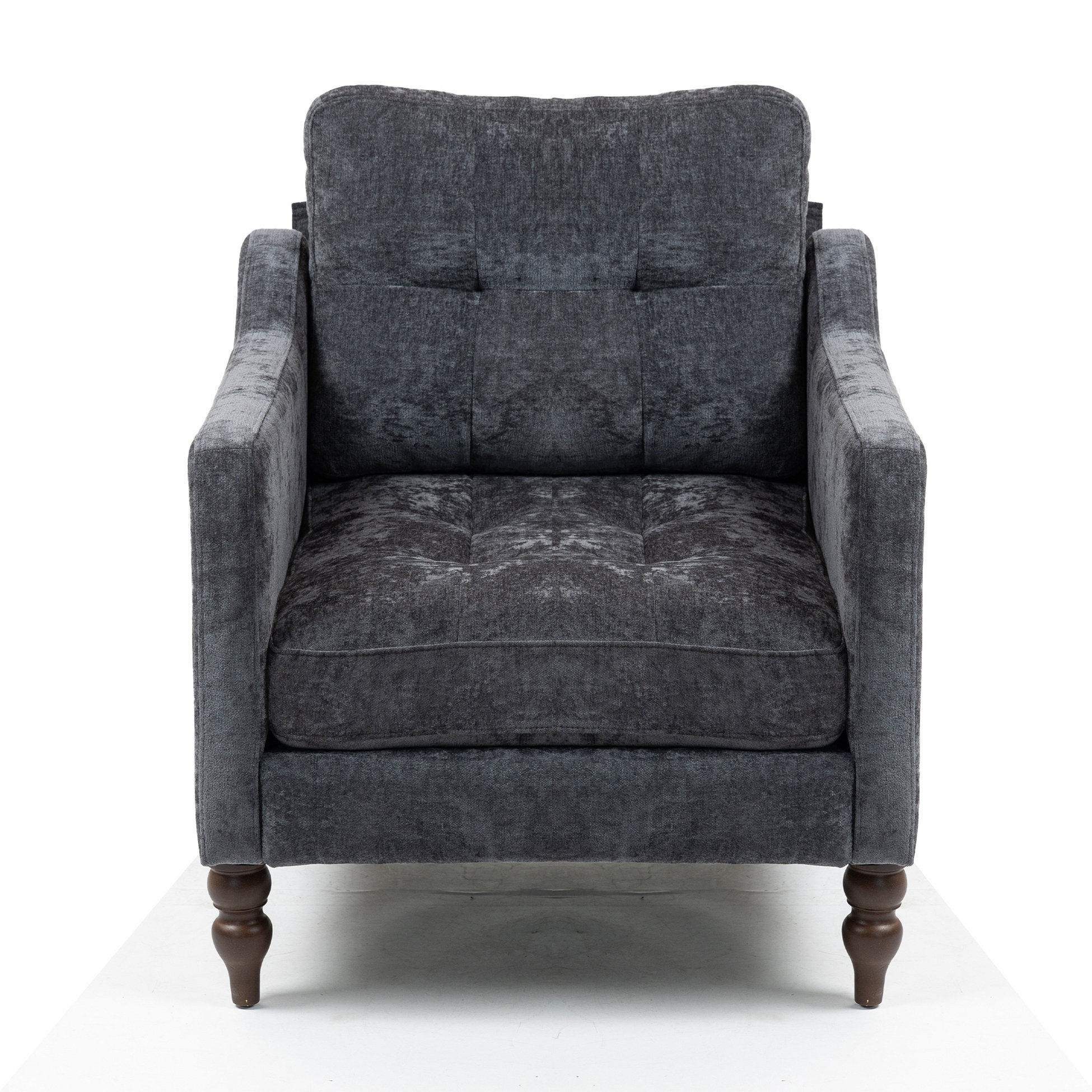 George Oliver Accent Comfy Chenille Chair W/USB Charging Port,Mid+ ...