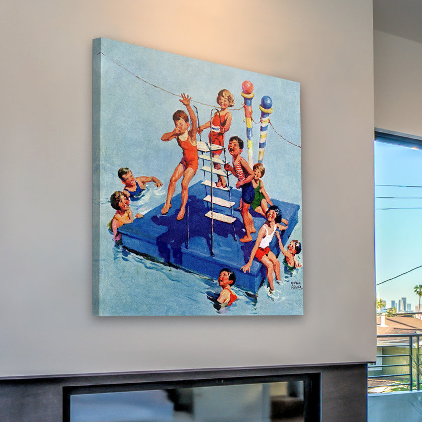 Red Barrel Studio® 'Fun in the Water' Graphic Art Print on Wrapped ...