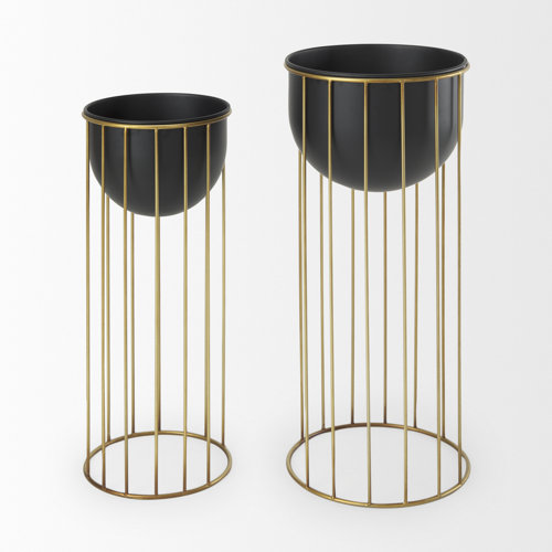 Gold Plant Stands & Tables You'll Love | Wayfair