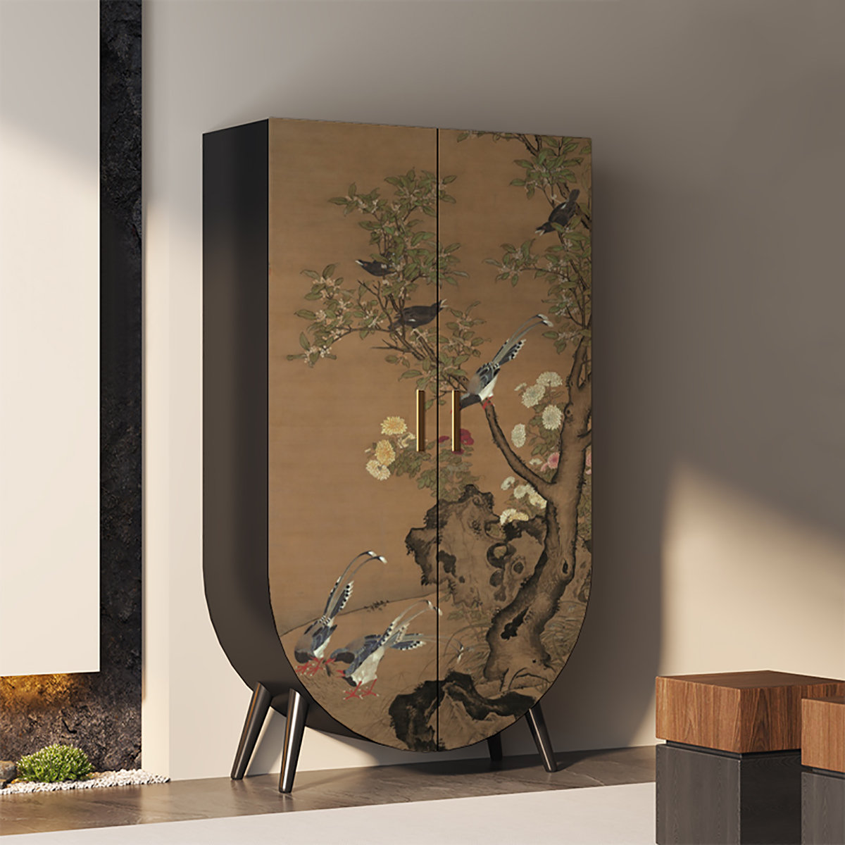 Liu's ink furniture Decorative storage integration wardrobe | Wayfair