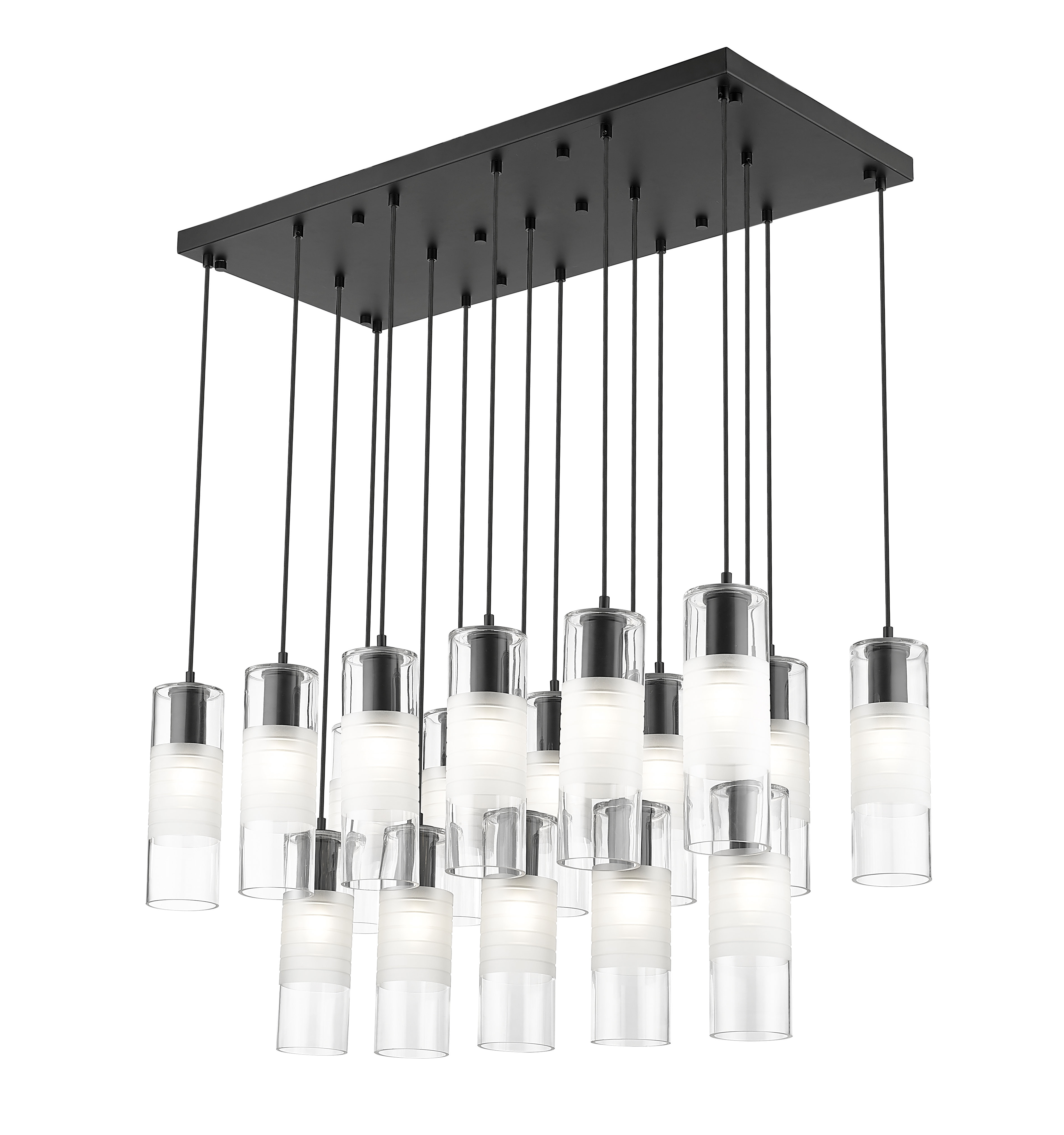 Hokku Designs Preisler 17 - Light Kitchen Island Linear Chandelier ...