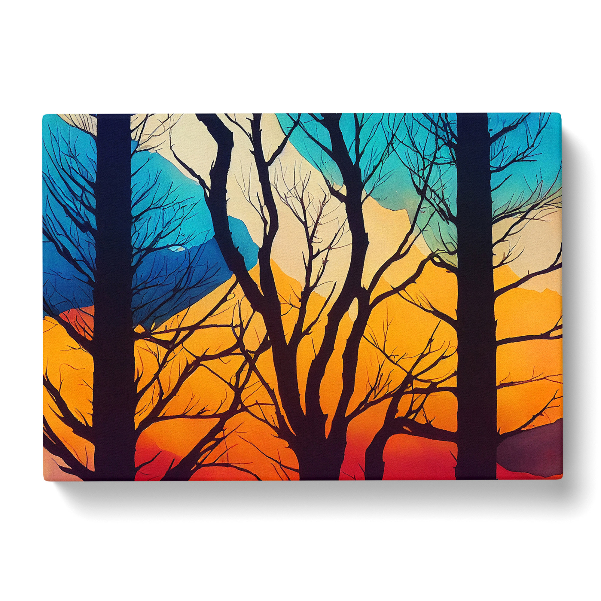 ClassicLiving Extravagant Abstract Trees - Wrapped Canvas Graphic Art ...