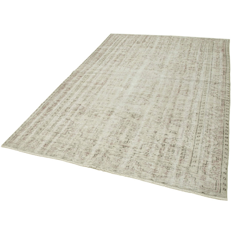 Hargun Vintage Hand Woven Hand Knotted 176 X 278 Beige Area Rug ...