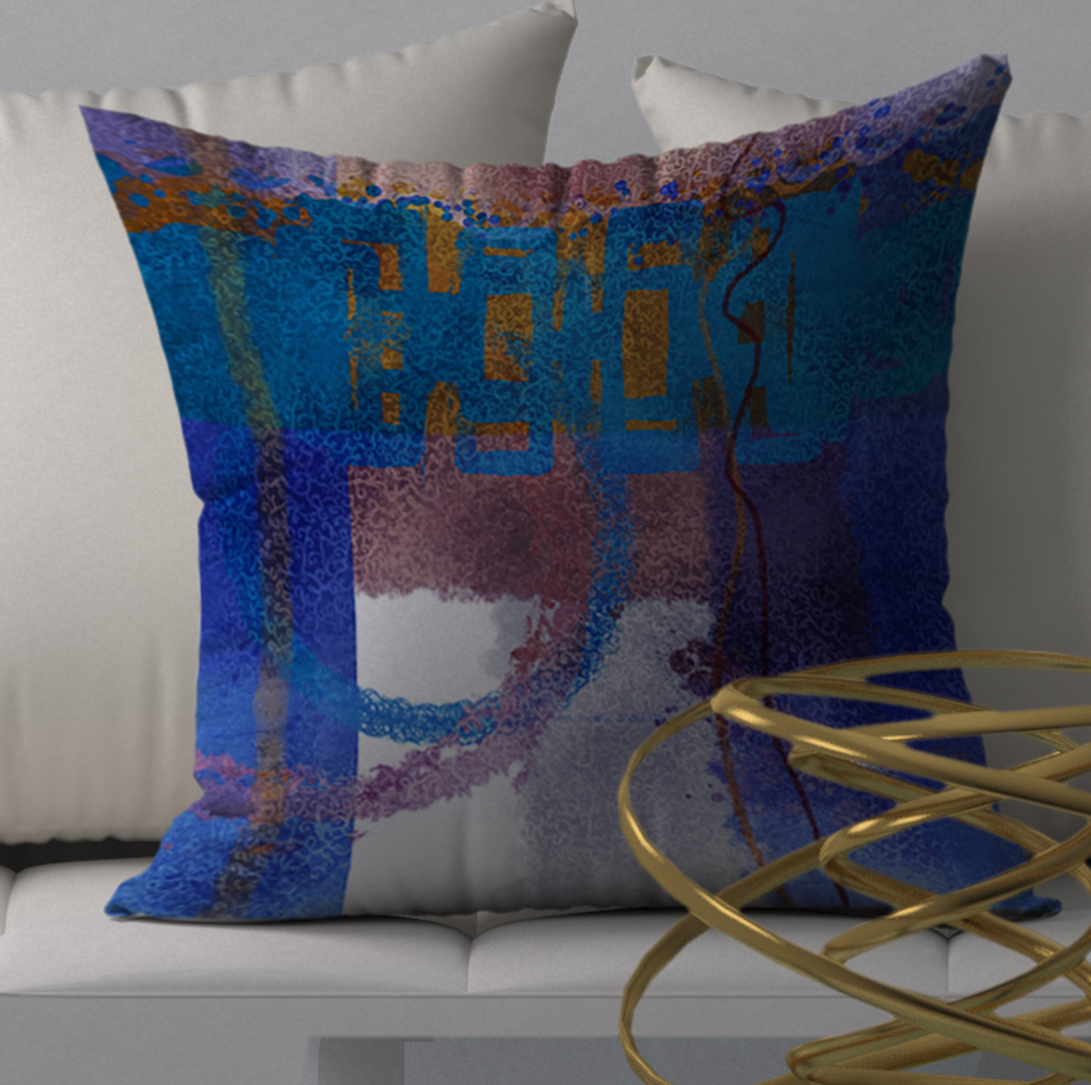 LeRoi Products Power Sensitive Square Pillow Cover & Insert | Wayfair