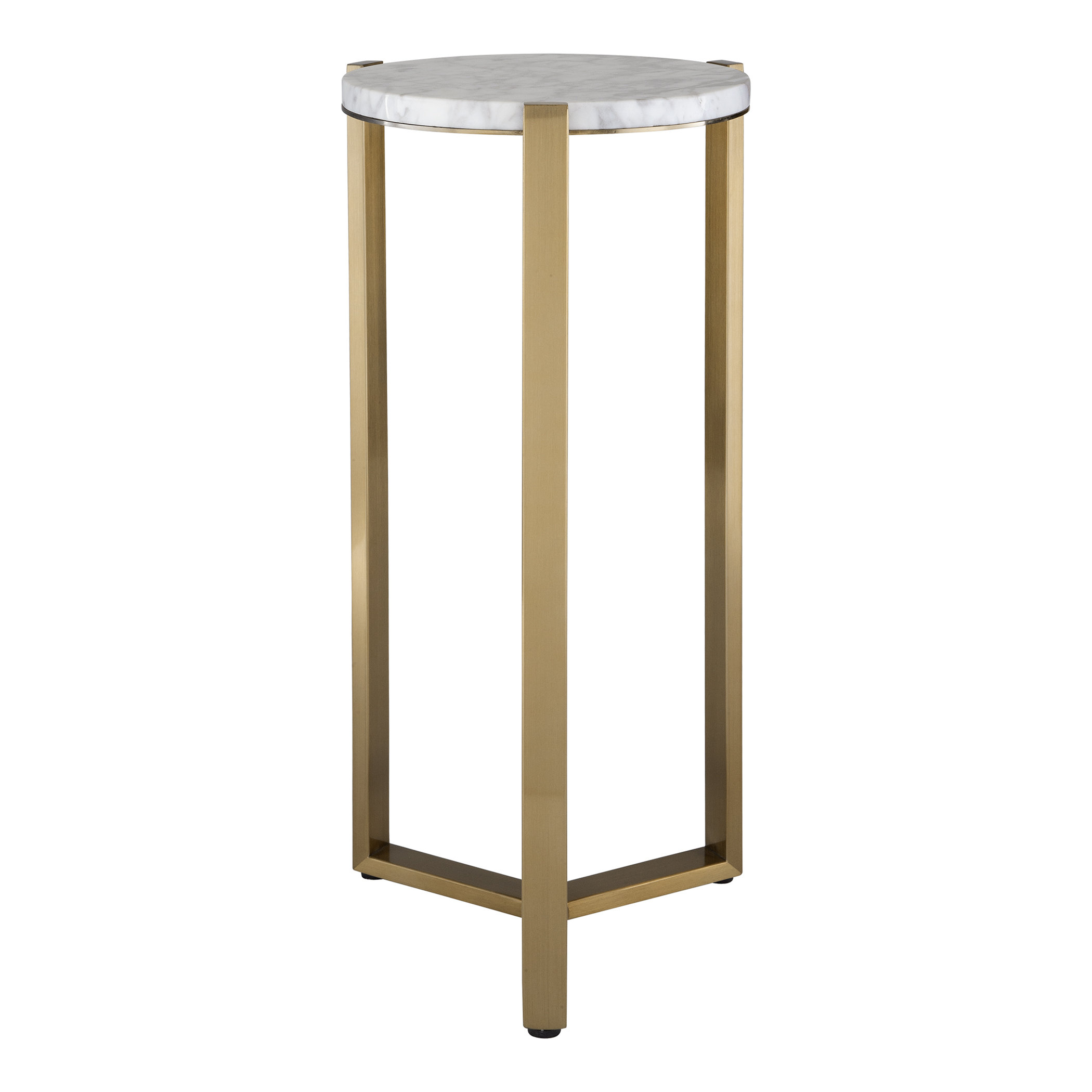 Mercer41 Kenerly Carrara Marble Drink Table | Wayfair