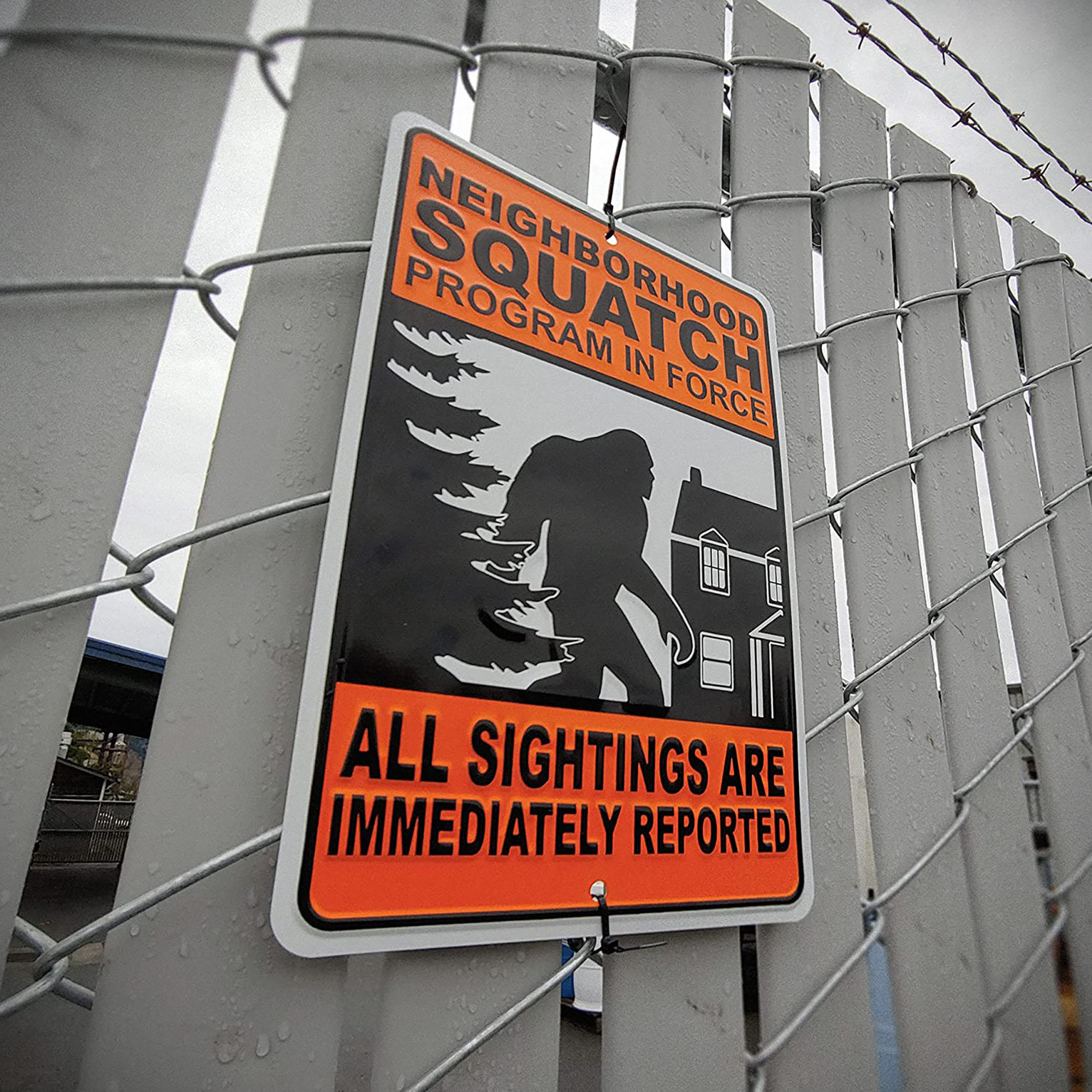 SQUATCH METALWORKS Neighbourhood Squatch Road Sign - Wayfair Canada