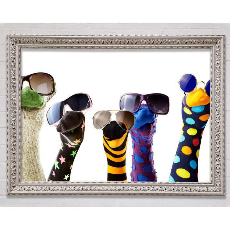 Bright Star Sock Puppets With Shades - Single Picture Frame Art Prints ...