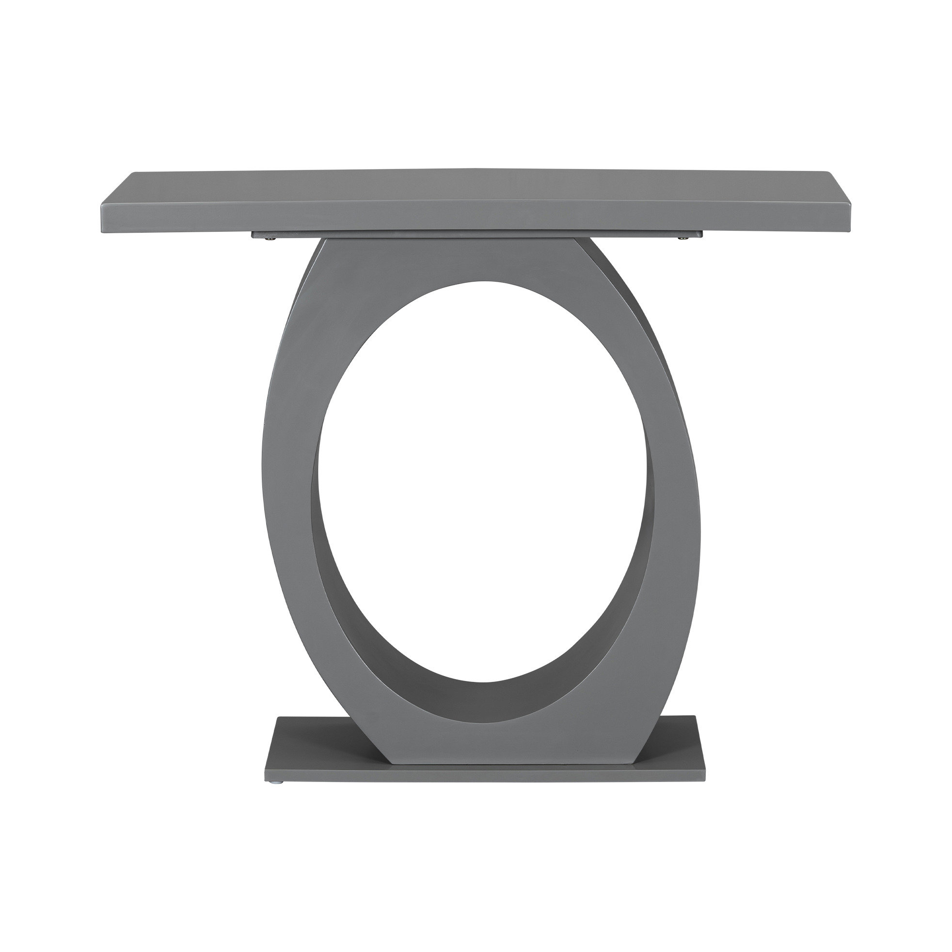 Wrought Studio™ Console Table With Sleek Design, Egg-shaped Base. Black ...