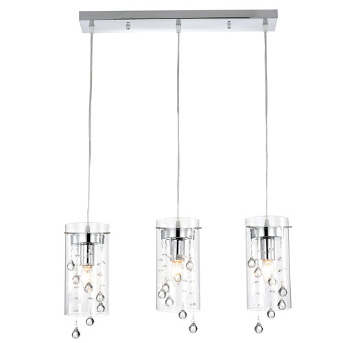 Orren Ellis Isabel 3 - Light Kitchen Island Pendant & Reviews | Wayfair