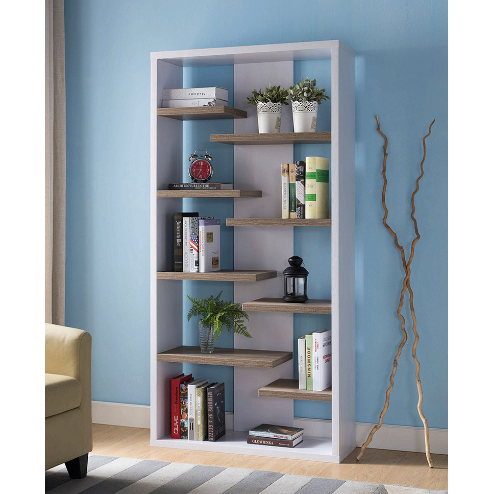 Latitude Run® Mid Century Display Cabinet, Open Back Display Cabinet ...