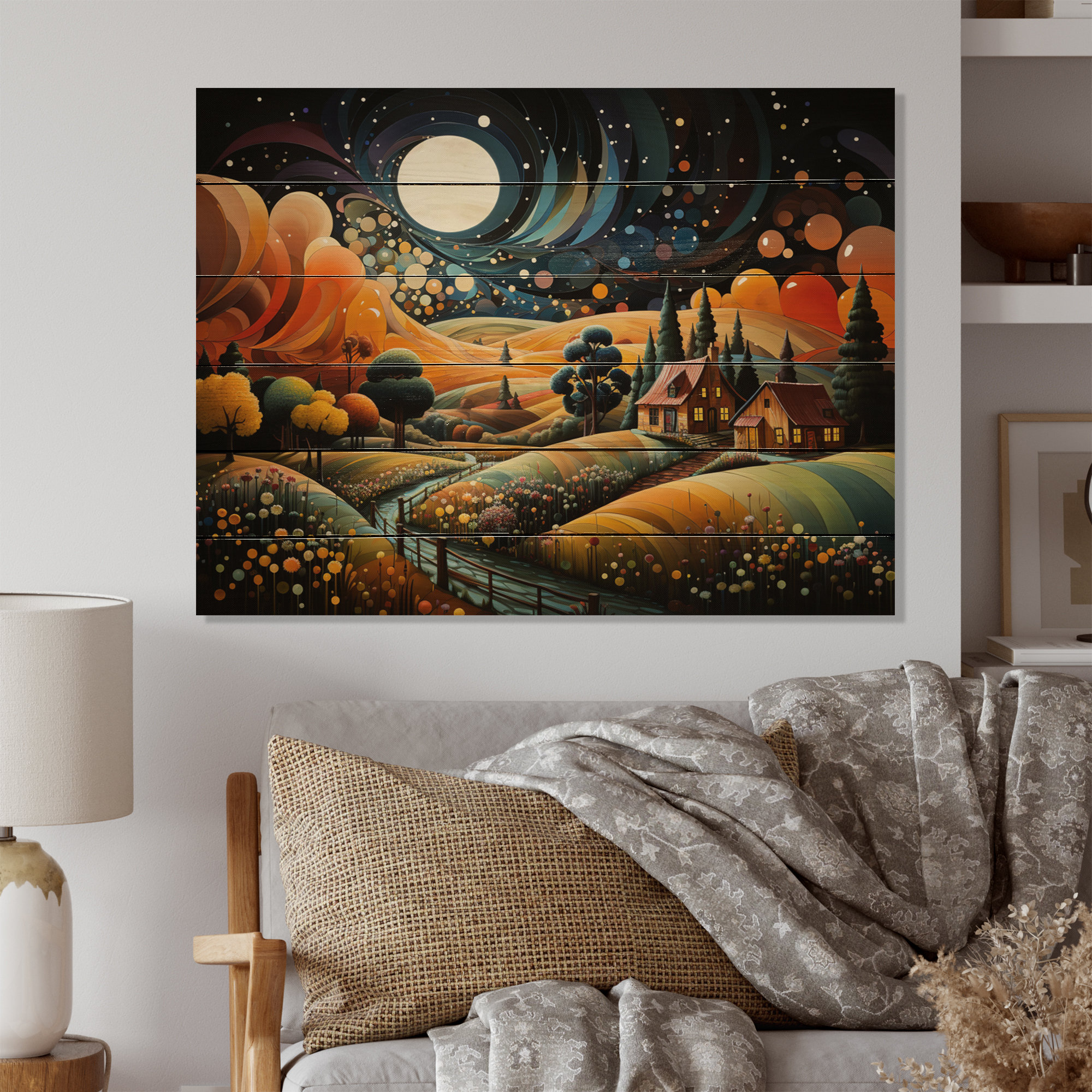 Latitude Run® Stillmann Farmhouse Farmstead Abstraction Pointillism II ...