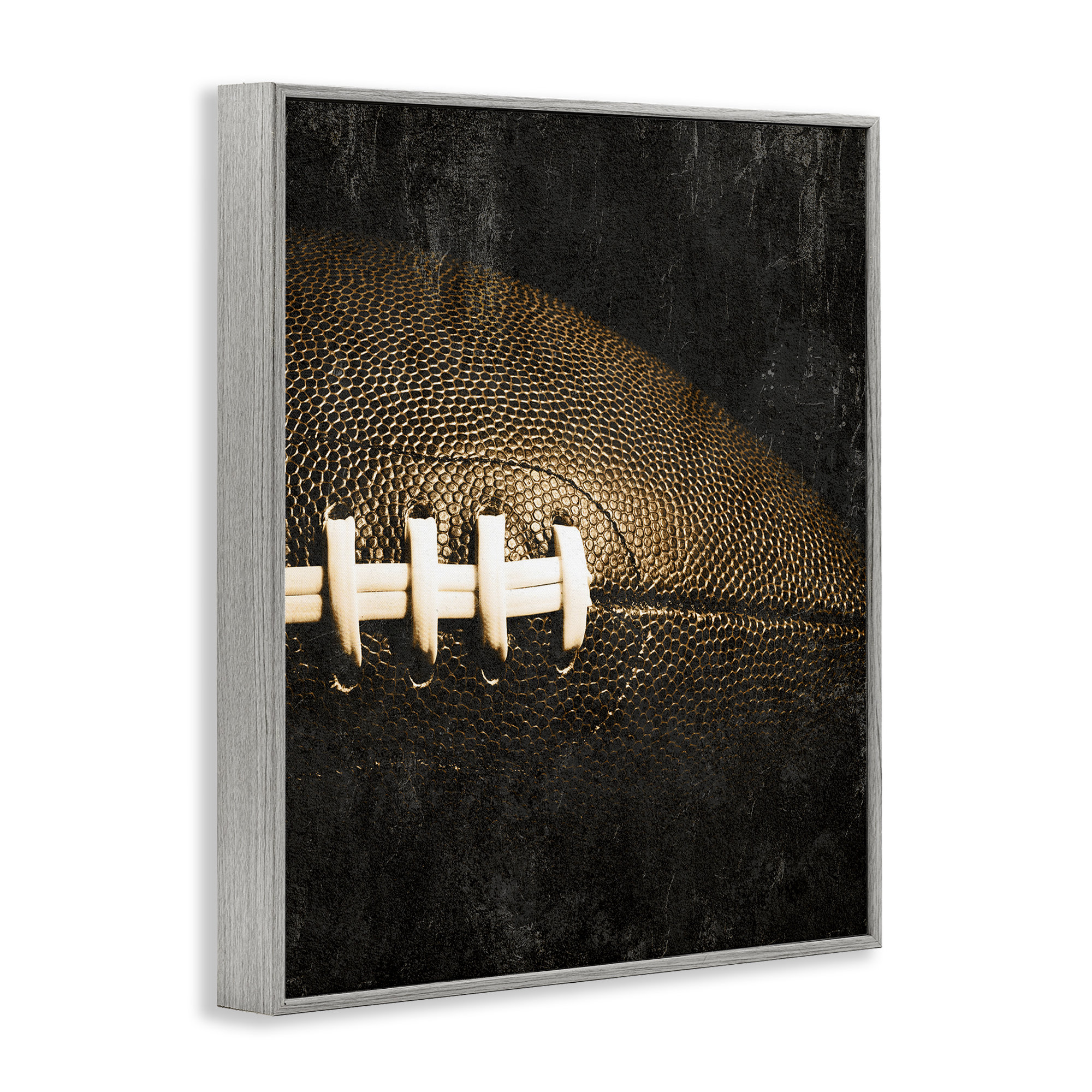 Ophelia & Co. Rustic Football Close Up Framed Giclee, design by Kim ...