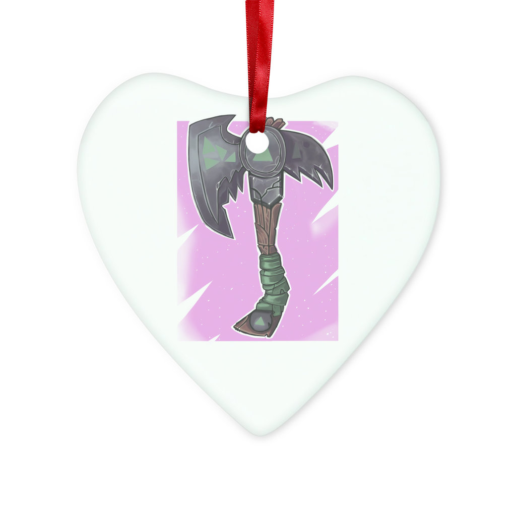 The Holiday Aisle® Axe Glass Holiday Shaped Ornament | Wayfair