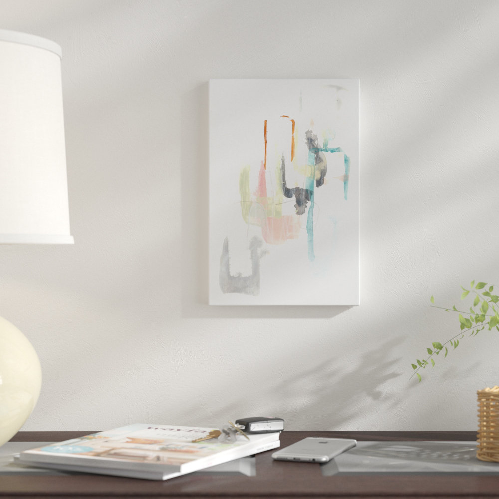 East Urban Home 'Pastel Windows II' Print on Canvas | Wayfair