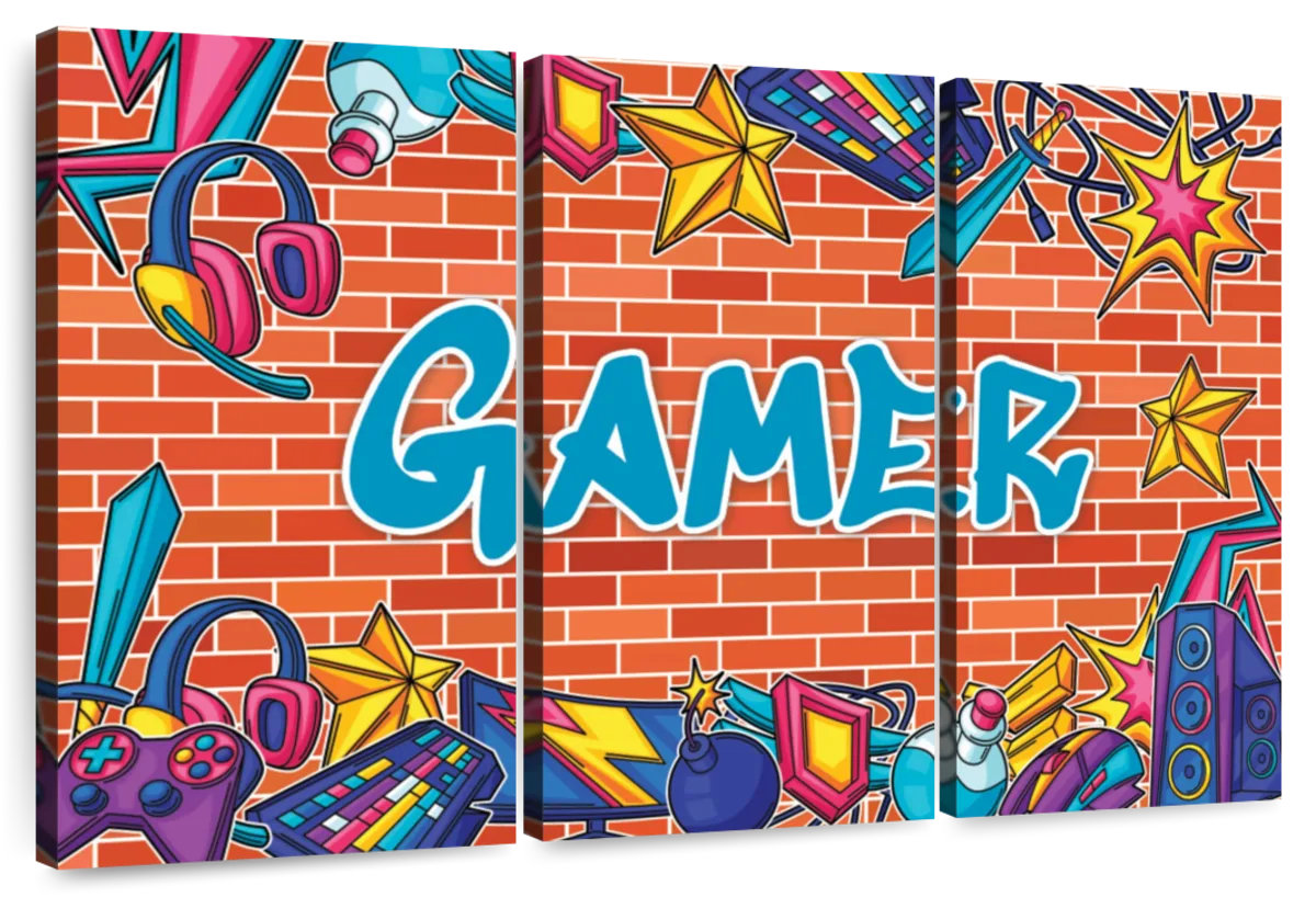 Ebern Designs Senne Graffiti Gamer | Wayfair