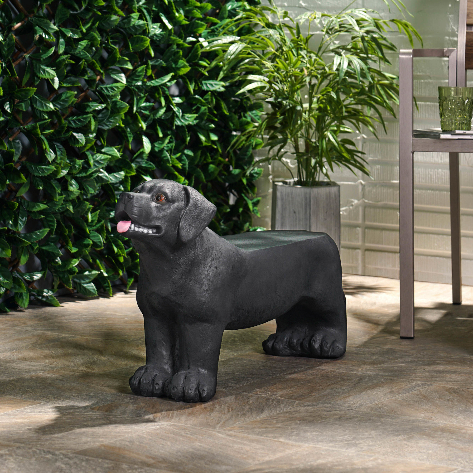 PlywoodPath Delightful Dog Seat - Lightweight Concrete, Assembly-, 31. ...