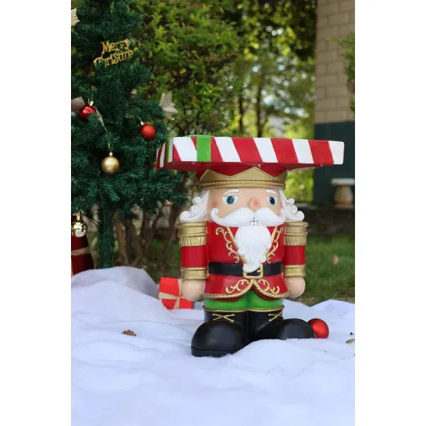 Hi-Line Gift Ltd. Lighted Nutcracker Soldier Christmas Side Table Decor ...