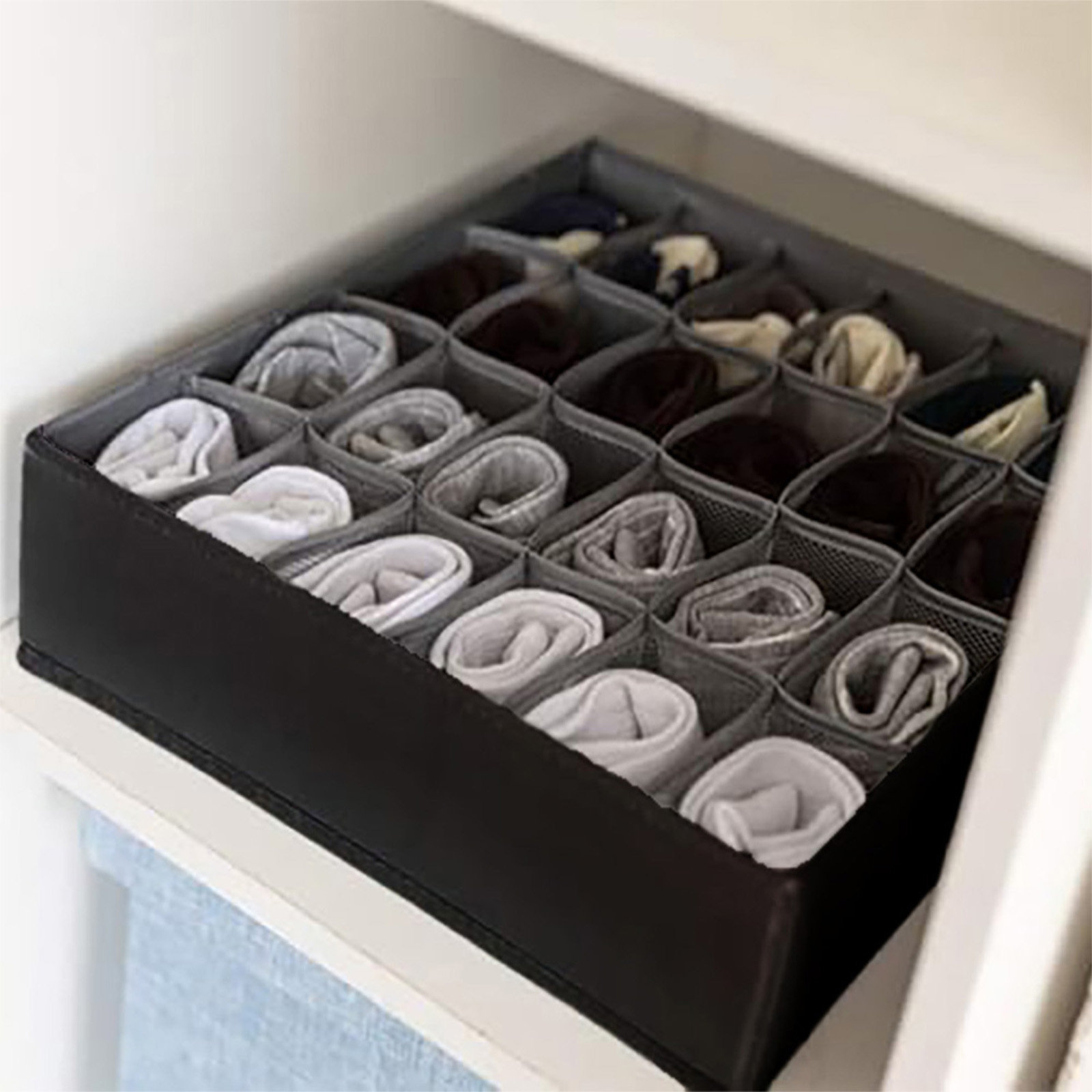 Rebrilliant 24 Grid Foldable Socks Drawer Storage - Wayfair Canada