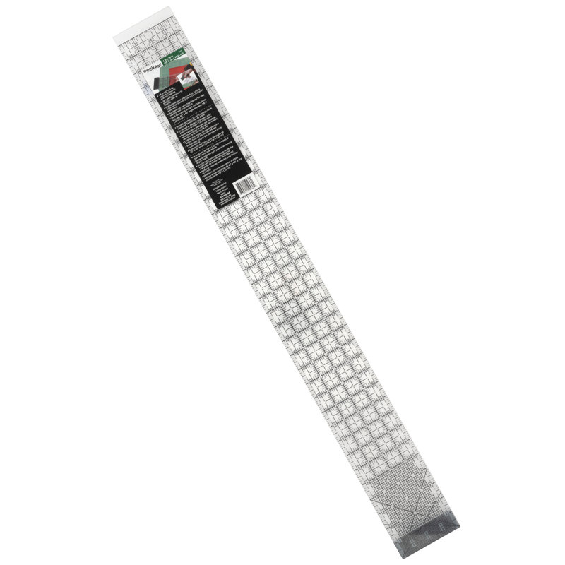 Omnigrid OmniEdge 4" x 36" Rectangle Quilting Ruler with Removable Lip ...