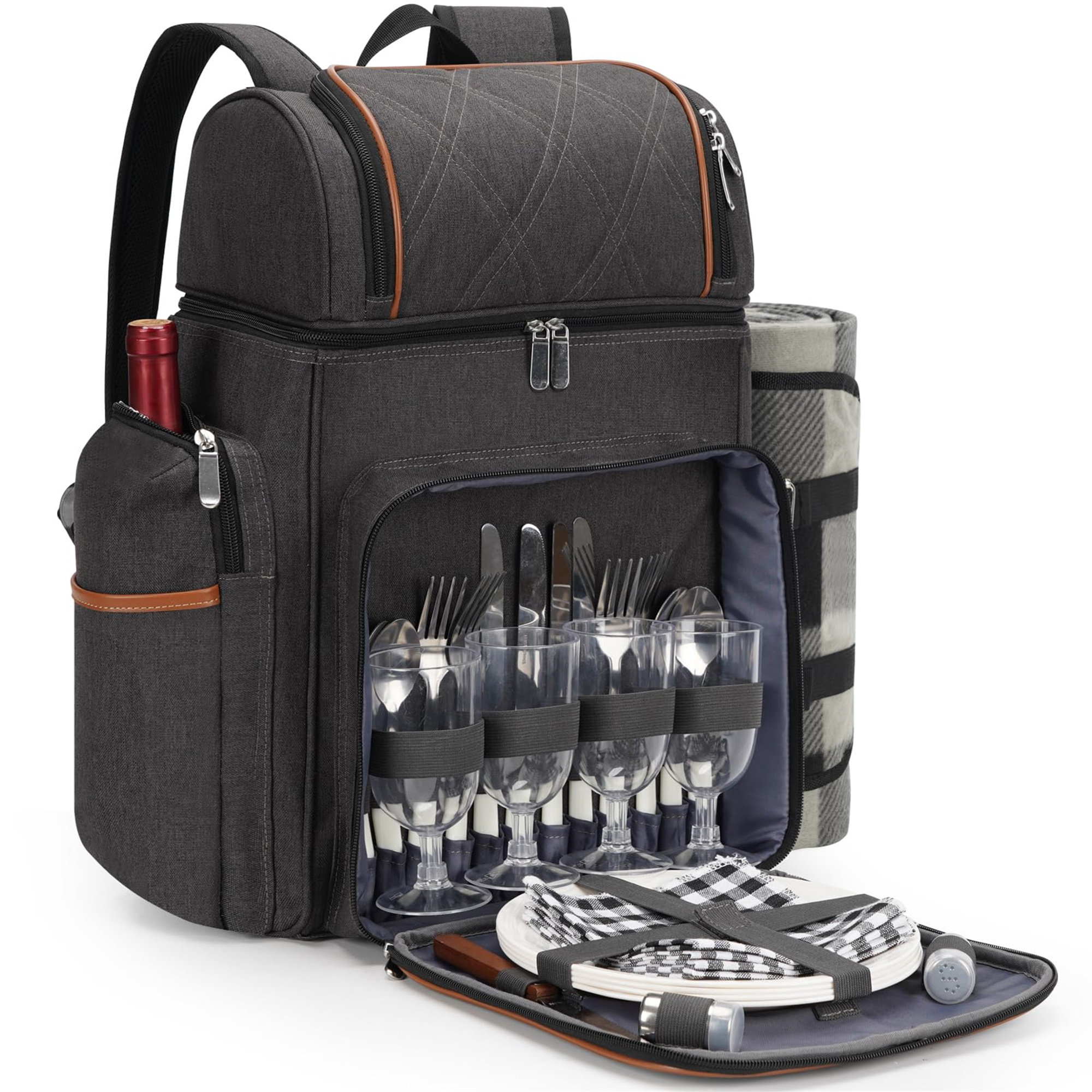 Archie & Oscar™ 4-Person Backpack, Picnic Backpack | Wayfair