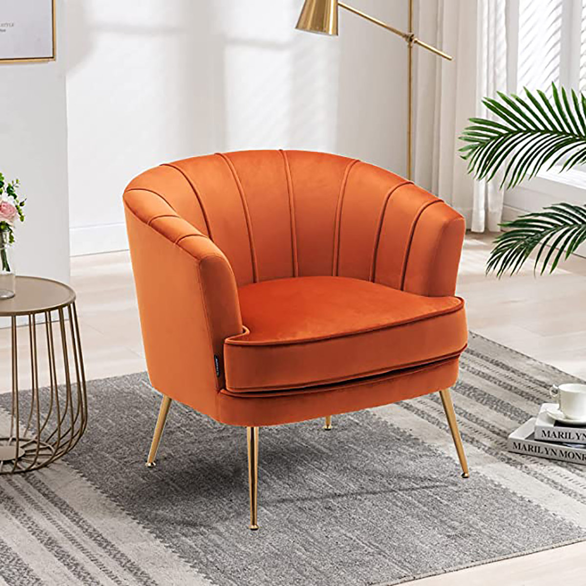 Mercer41 Latulip 30 inches Wide Velvet Armchair & Reviews | Wayfair