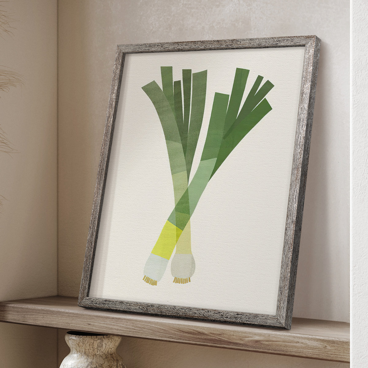 Gracie Oaks Organic Veg II Framed Print - Solid Wood | Wayfair
