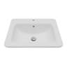 Karran Valera 21" Rectangular Top Mount Vitreous China Bathroom Sink in ...