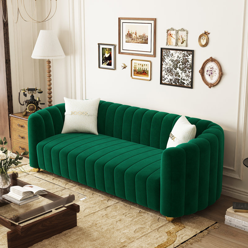 Mercer41 Beonica 83.46'' Velvet Sofa | Wayfair