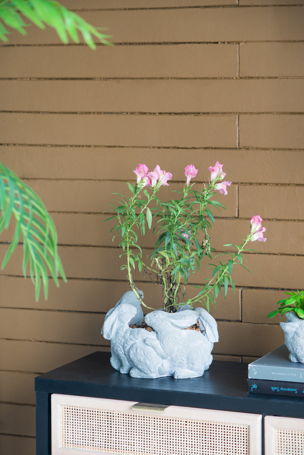 Ophelia & Co. 10x8x6.5" 5 Bunny Cement Planter - Wayfair Canada