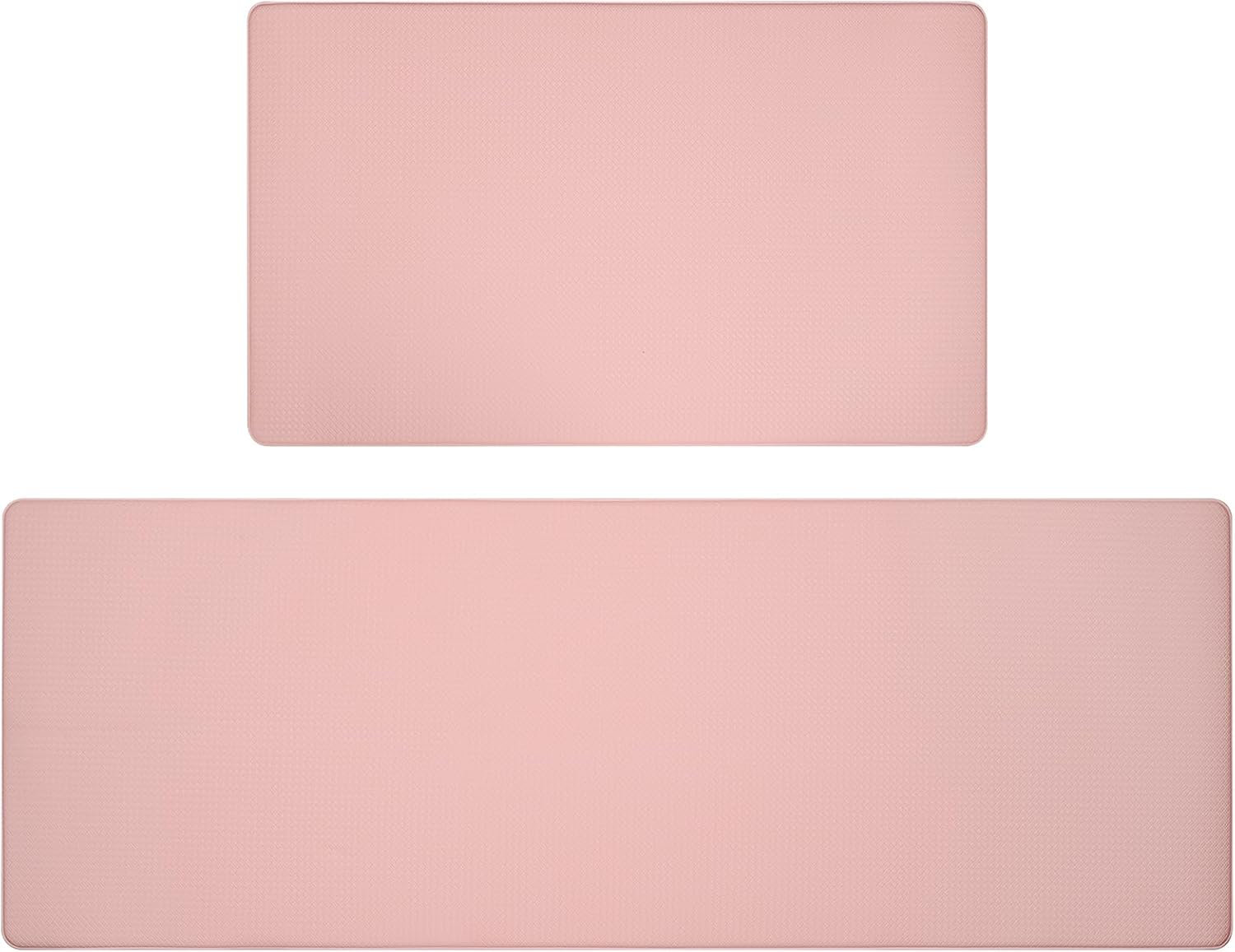 Latitude Run® Pink Kitchen Mats 2 Pcs, Non-Slip , Cushioned Anti ...