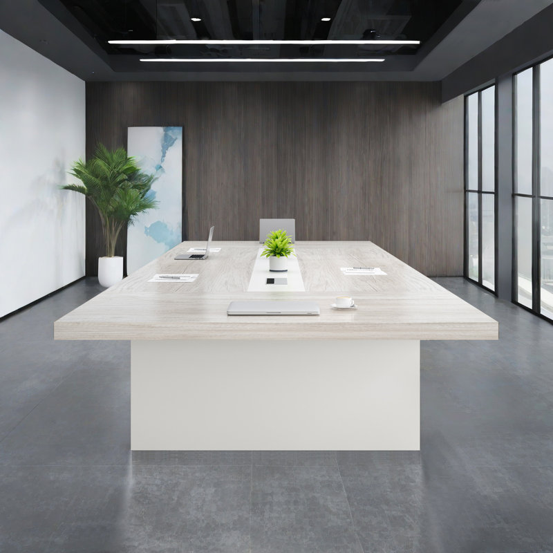 Latitude Run® Searfoss 137.8" Rectangle Conference Table, Large ...